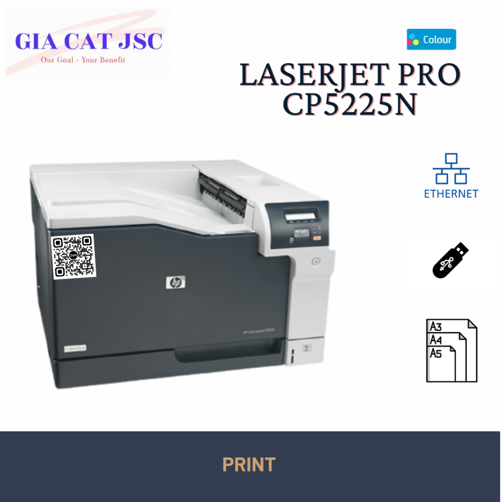 Máy in HP Color LaserJet Pro CP5225N - Gia Cát JSC