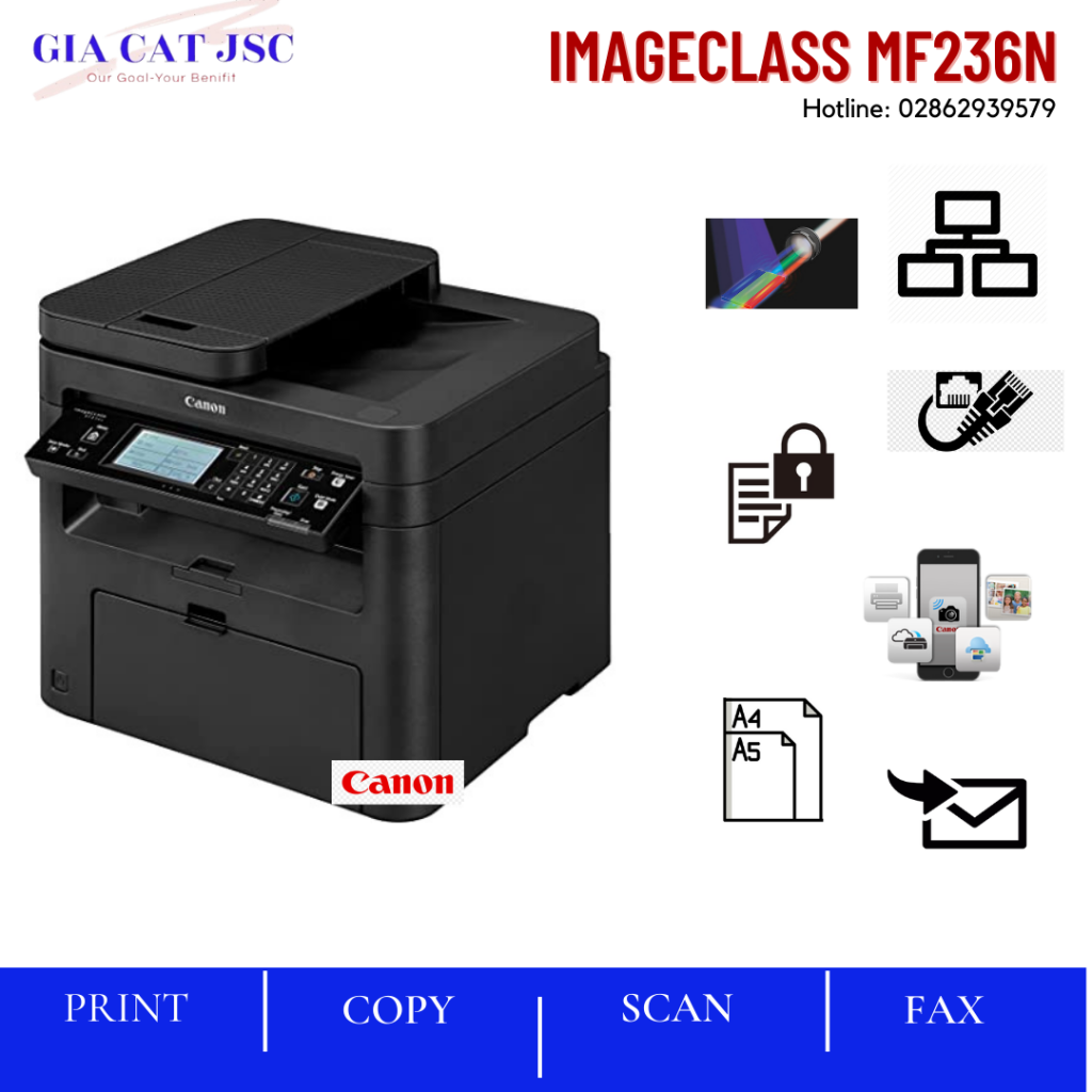 Máy in Canon imageCLASS MF236n - Gia Cát JSC