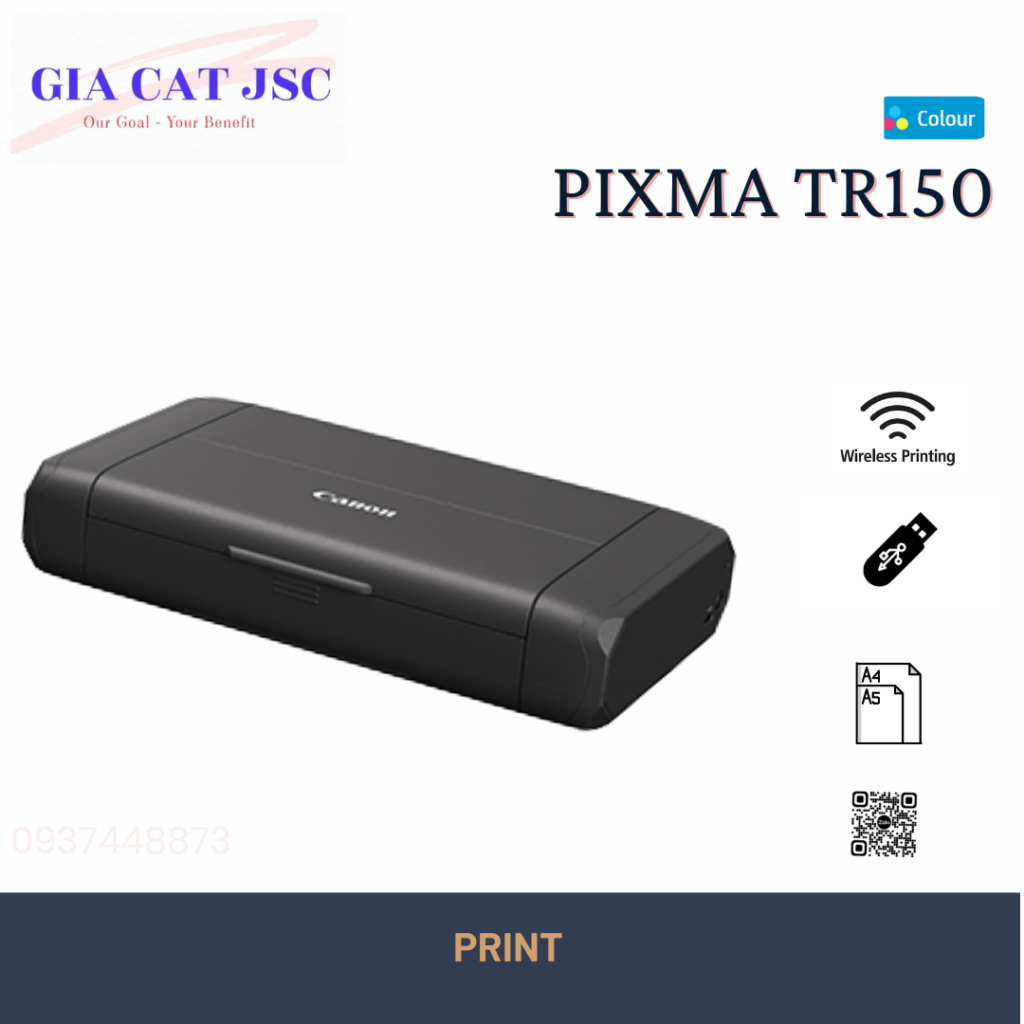 Máy in phun màu PIXMA TR150 - Gia Cát JSC
